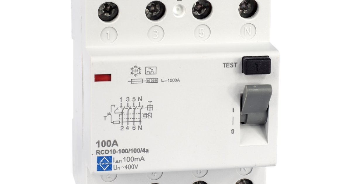 RCCB circuit protection For Three Phase Distribution Boards - Lewden