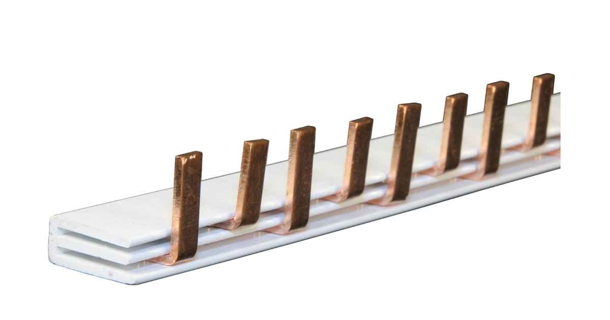 Insulated Pin Busbar 2Pole 100A (1M) - Lewden