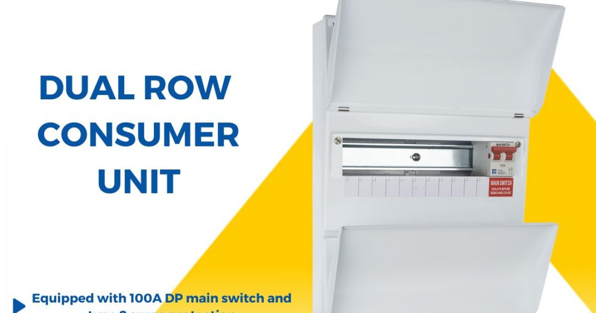 Pro-Range Dual Row Consumer Unit - Lewden