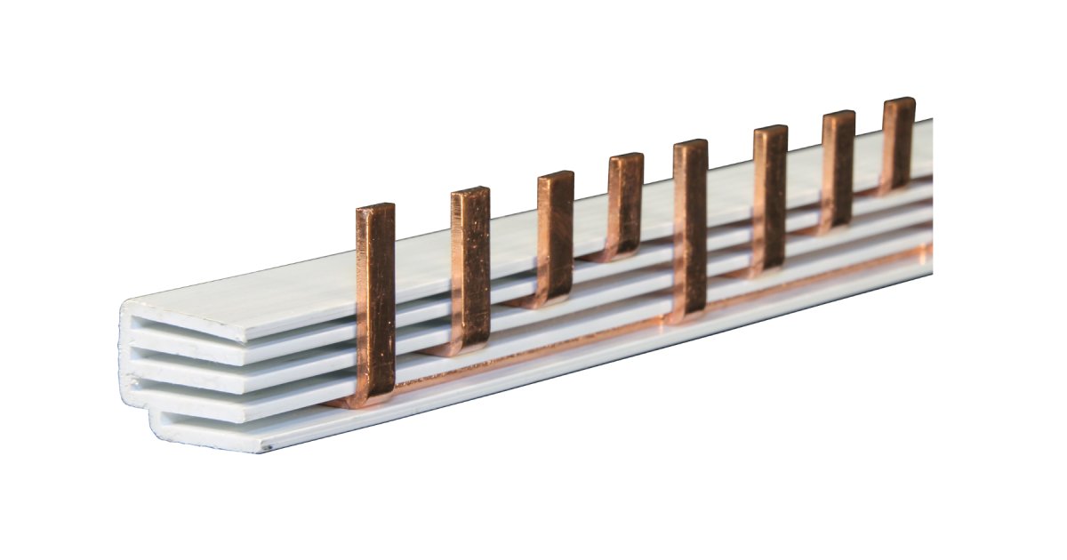 Insulated Pin Busbar 4Pole 100A (1M) - Lewden